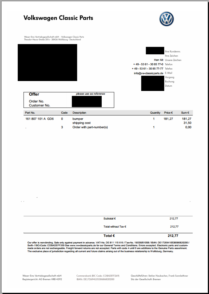 Euro Jetta Bumpers | VW Vortex - Volkswagen Forum